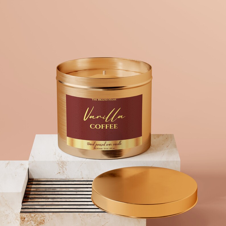 Luxury Custom Scented Candle Label Template Personalized Aesthetic Soy ...