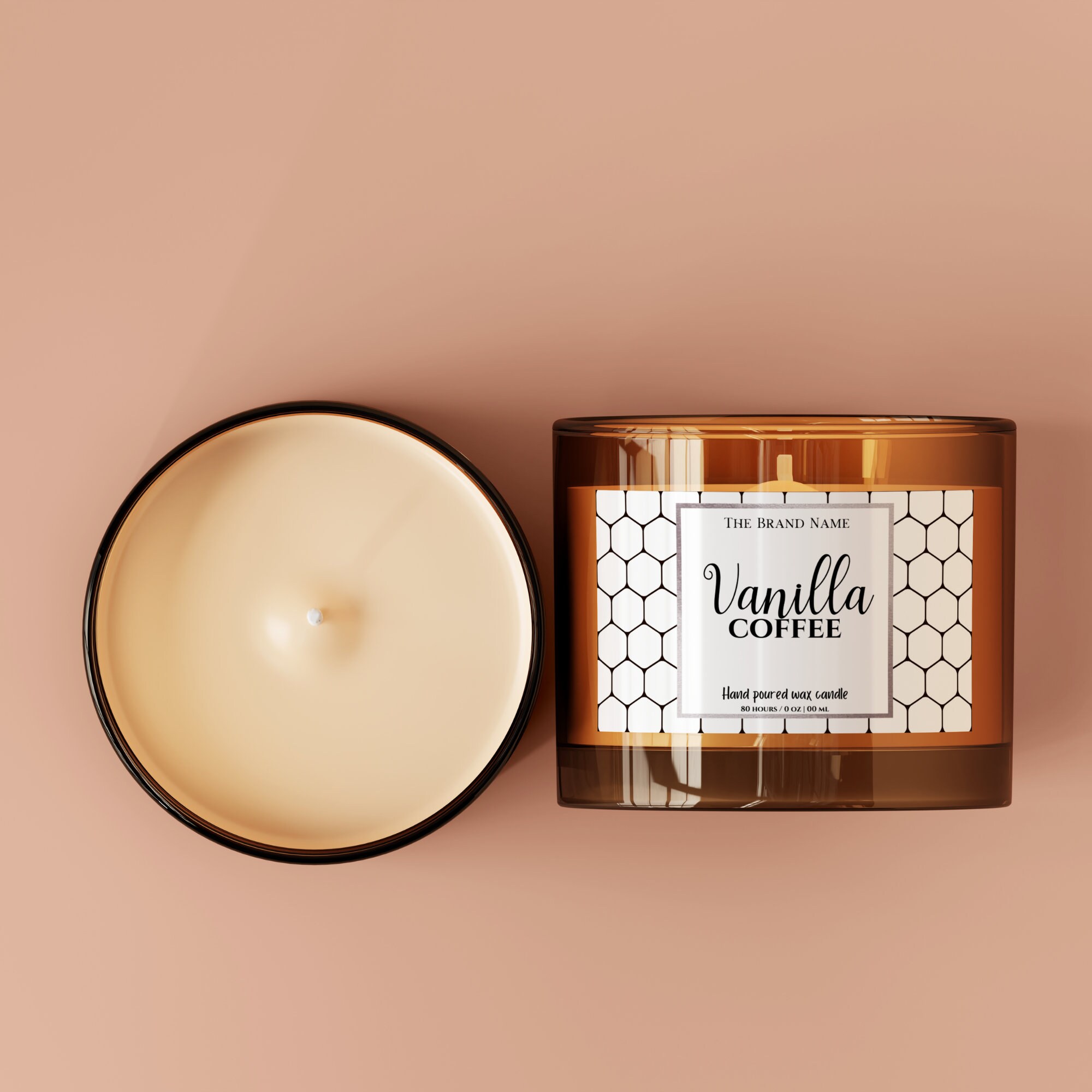 Modern Custom Scented Candle Label Template Personalized - Etsy