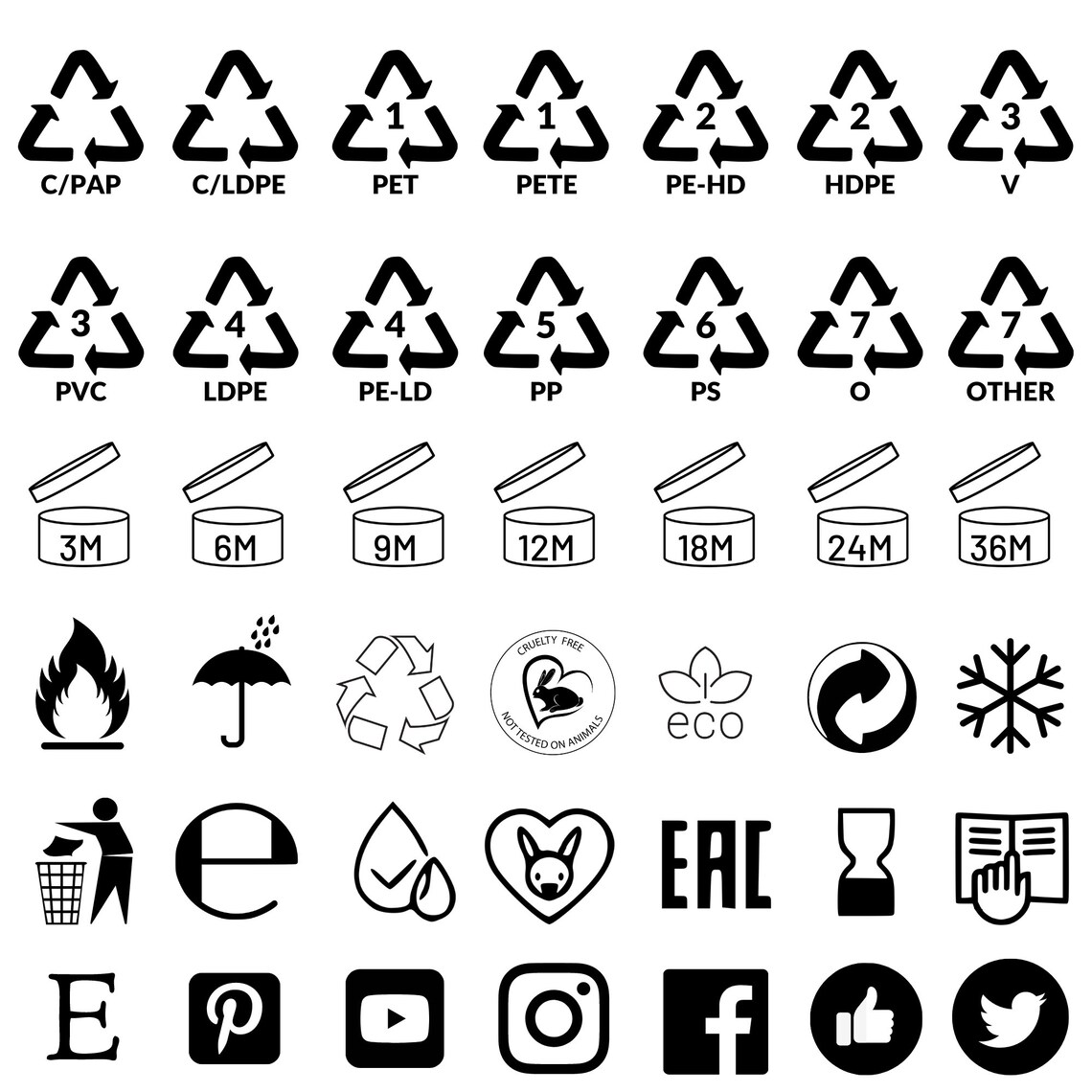 Editable Product Label Template INSTANT DOWNLOAD Beauty - Etsy