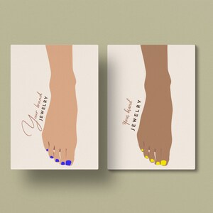Customisable Anklet Display Cards, Displays & Packaging, Editable ...