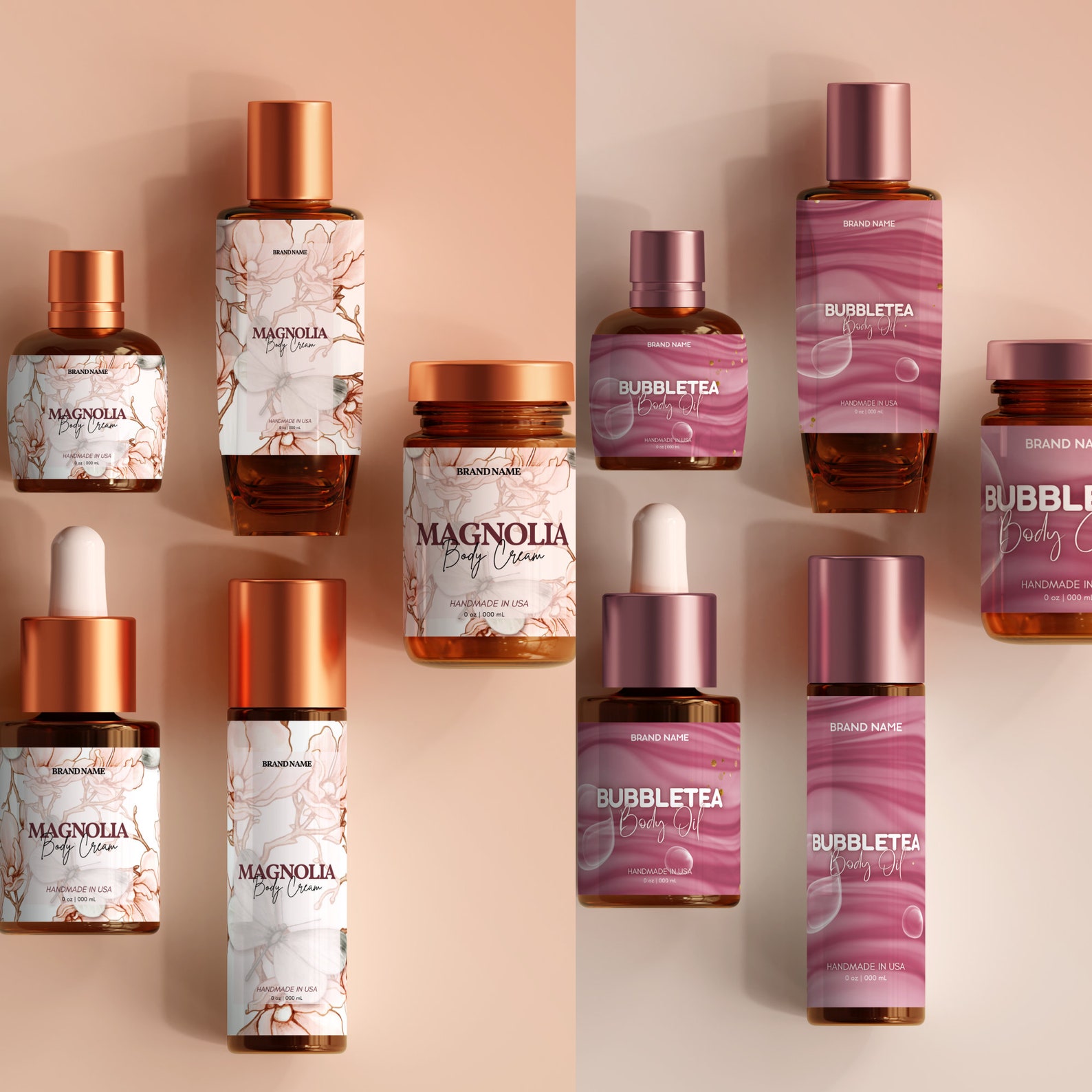 Custom Labels for Cosmetic Bottles Beauty Product Label Packaging ...