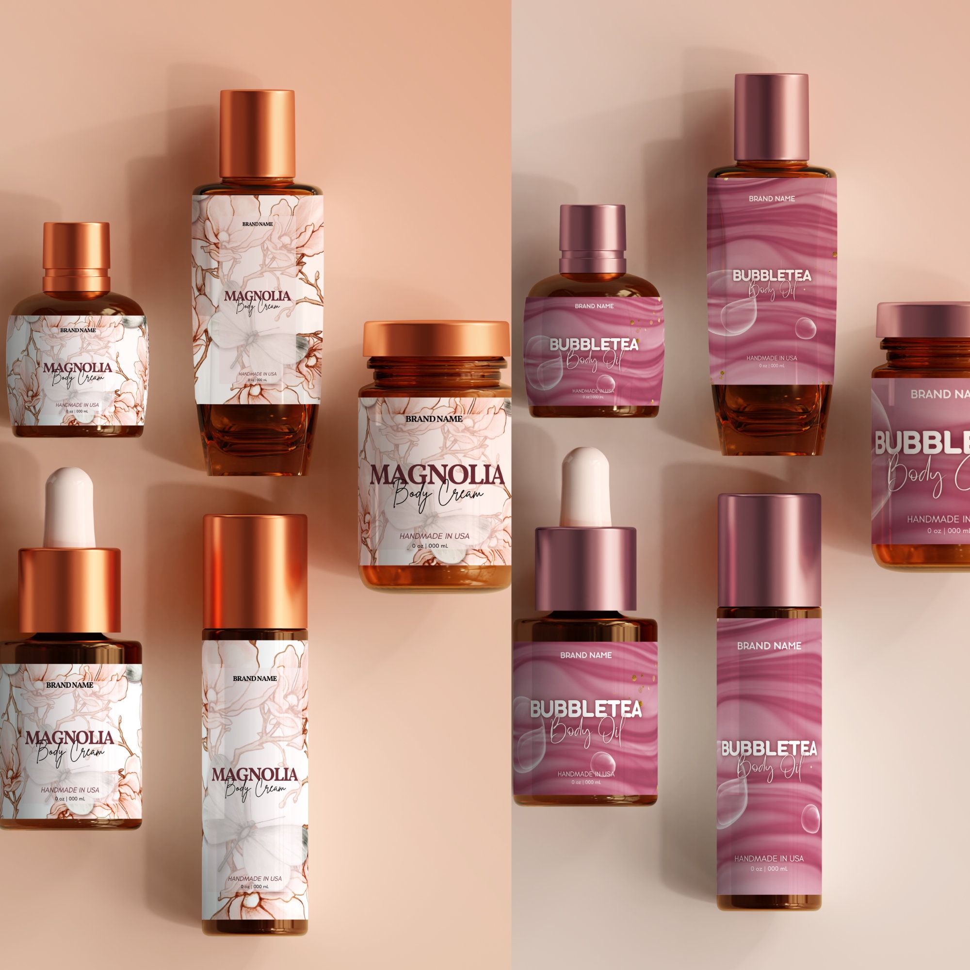 Custom Labels for Cosmetic Bottles Beauty Product Label Packaging ...