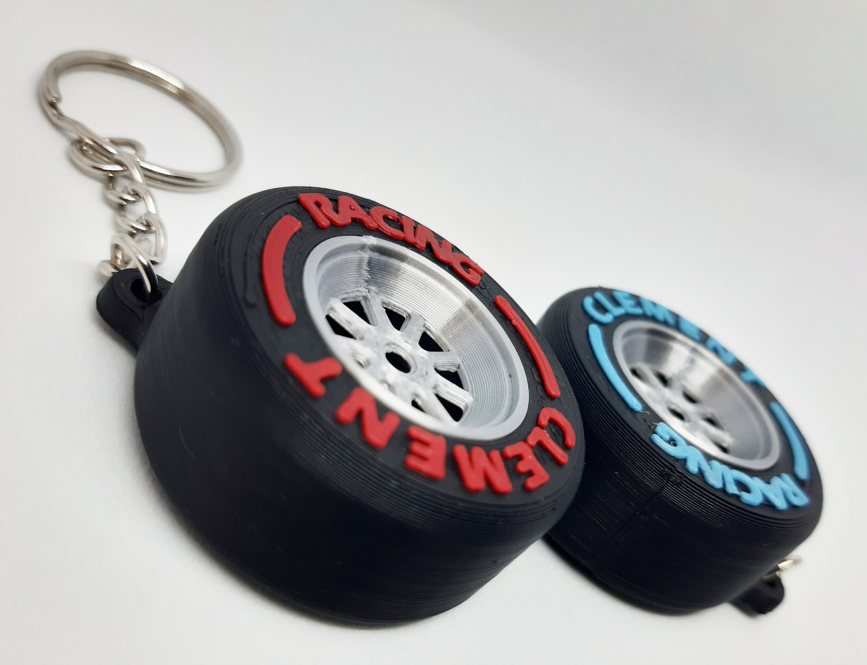 Customizable F1 Keychain Set of Two - OnenOnlyGifts