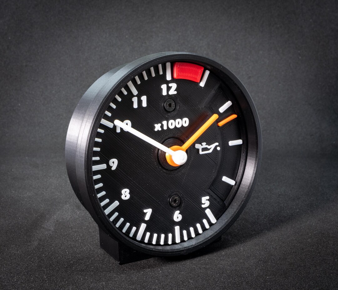 Racing Clock Rev Counter Inspired - Etsy