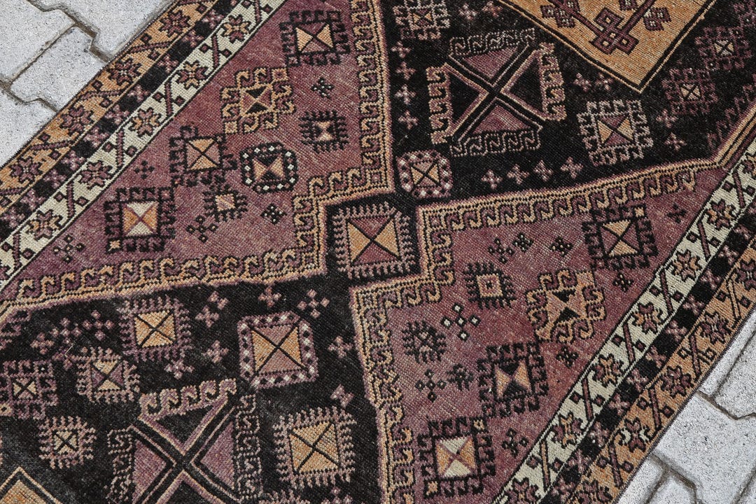 4x10 Rug, 4x10 Runner Rug, 4x10 Turkish Runner, 4x10 Vintage Rug ...