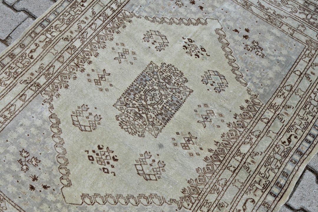 4x6 Rug, 4x6 Persian Rug, Neutral Rug, Faded Rug, Beige,brown,4x6 ...