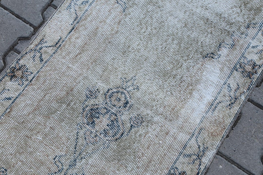 2x4 Runner, 2x4 Runner Rug, 2x4 Vintage Runner, Faded Rug, 2x4 Turkish ...