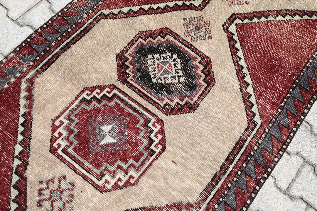 4x11 Runner Rug, Bohemian Rug, 4x11 Turkish Runner, 4x11 Vintage Runner ...