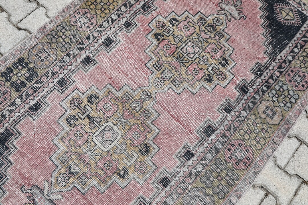 4x8 Rug, Turkish Wool Rug, Handmade Decor Rug, Area Rug, 4x8 Vintage ...