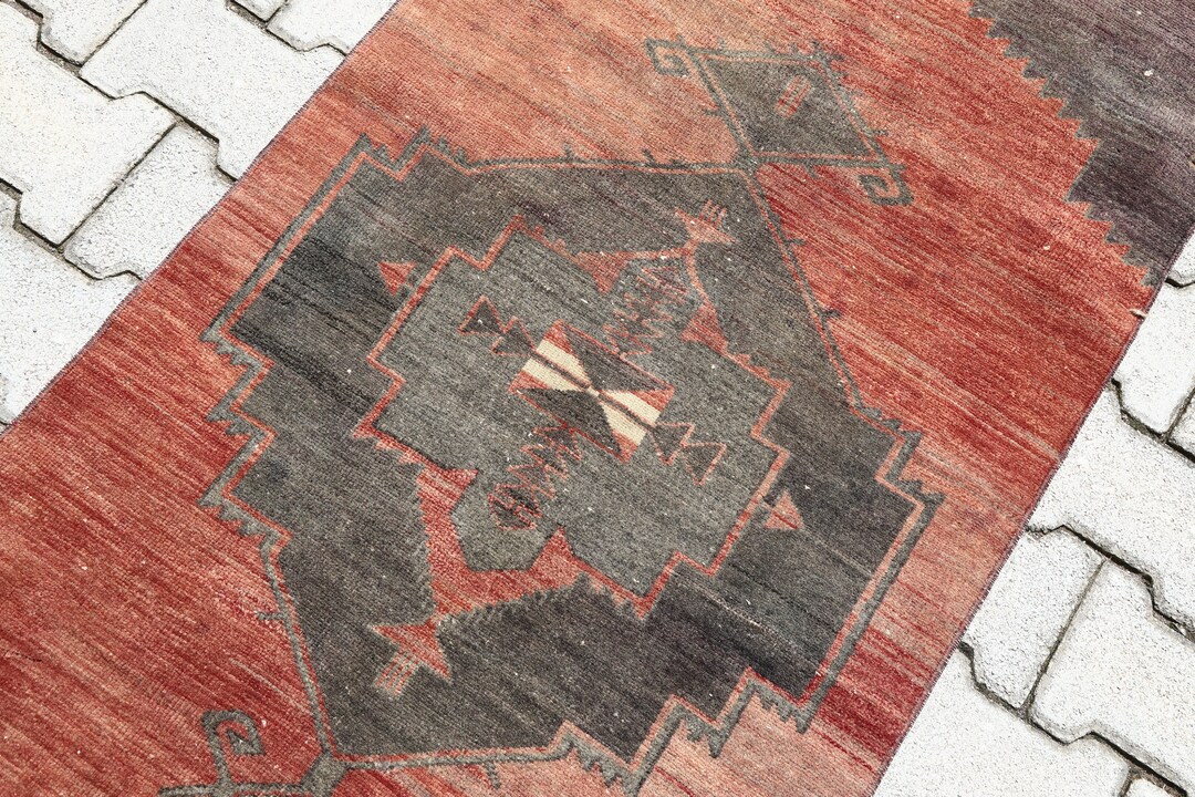 3x10 Runner Rug, 3x10 Turkish Runner, 3x10 Vintage Runner, Oushak Wool ...