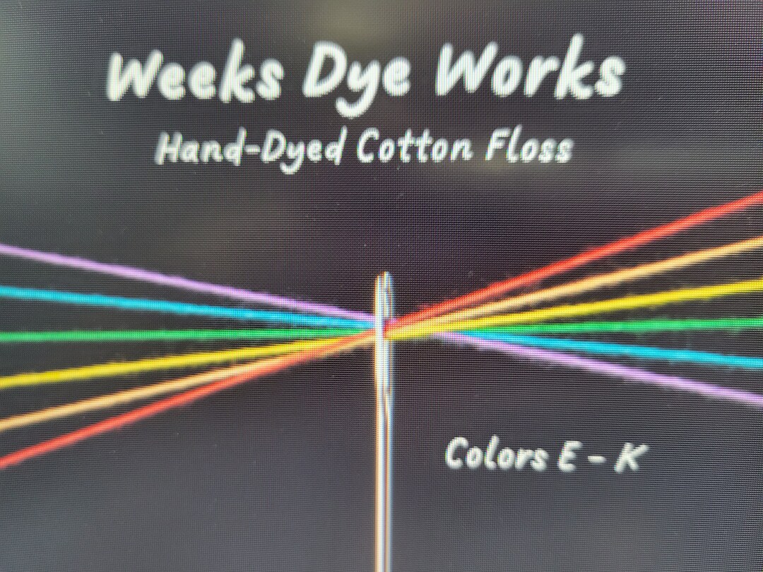 Weeks Dye Works Floss E K - Etsy