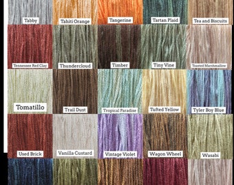 Classic Colorworks Hand Dyed Cotton Thread Colors E-J - Etsy