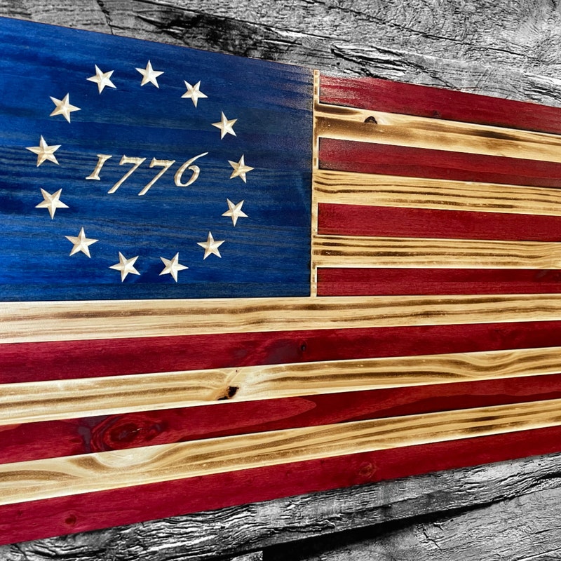 Rustic Flag - Etsy
