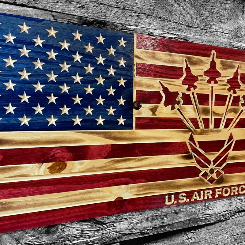 Rustic Air Force Flag - Etsy