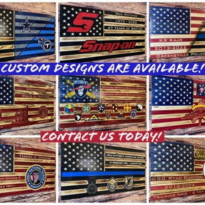 USSOCOM - Special Operations Command - SOCOM USA Wooden American Flag ...