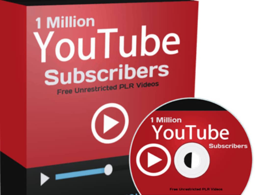 How to Get 1 Million Youtube Subscribers (video Series) - Etsy