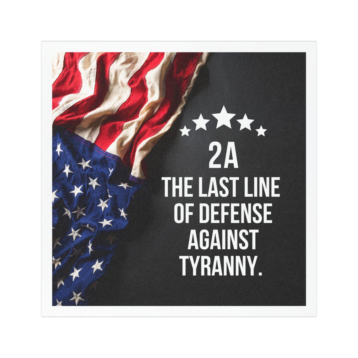 2nd Amendment Last Line of Defense Against Tyranny Car Magnet Patriotic USA Flag Conservative ...