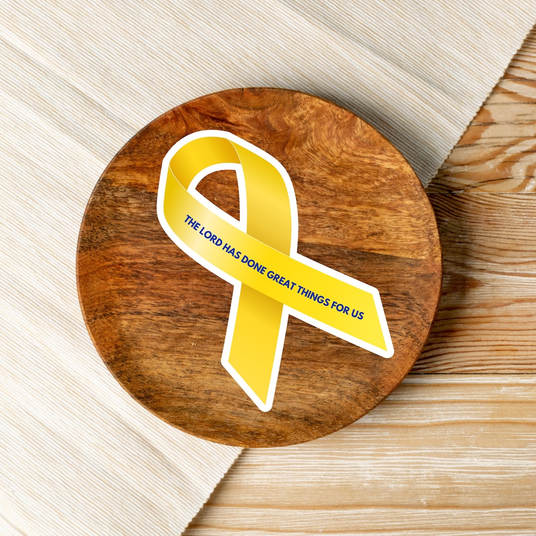 Israel Hostages Released Yellow Ribbon Psalm 126 Decal Sticker, October ...