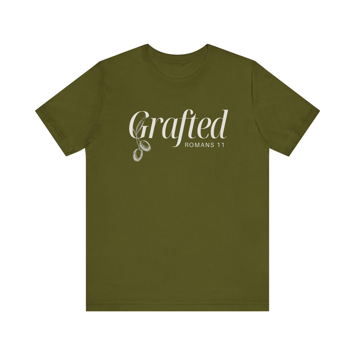 Grafted Into Israel the Olive Tree Jersey Short Sleeve Christian T ...