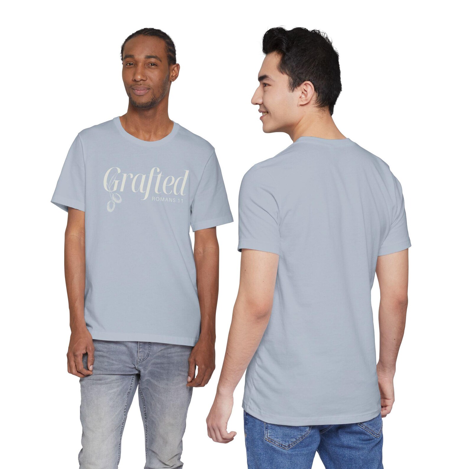 Grafted Into Israel the Olive Tree Jersey Short Sleeve Christian T ...