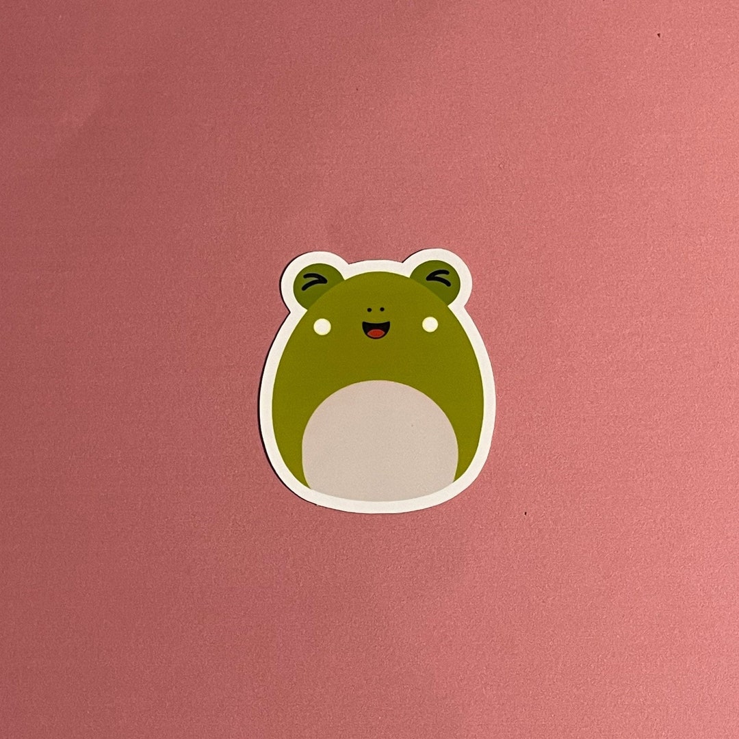 Squishmallow Frog Sticker WEATHERPROOF - Etsy