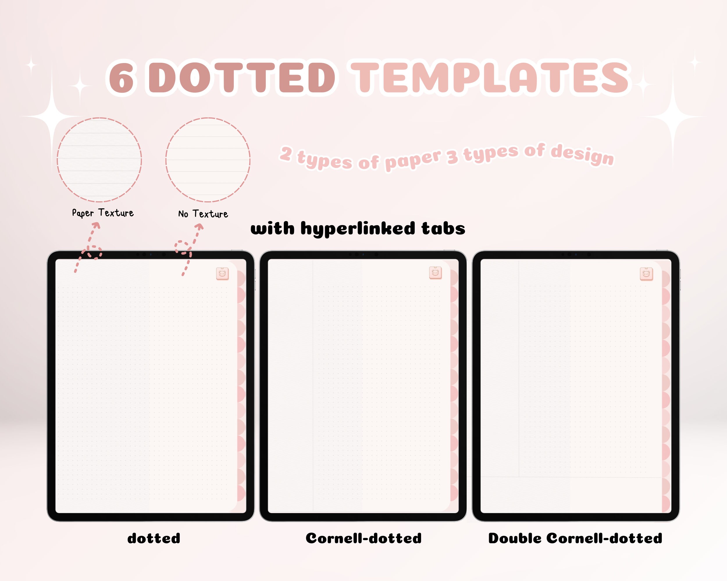 Digital Notebook Hyperlinked Kawaii Notebook With Cute Note Taking ...