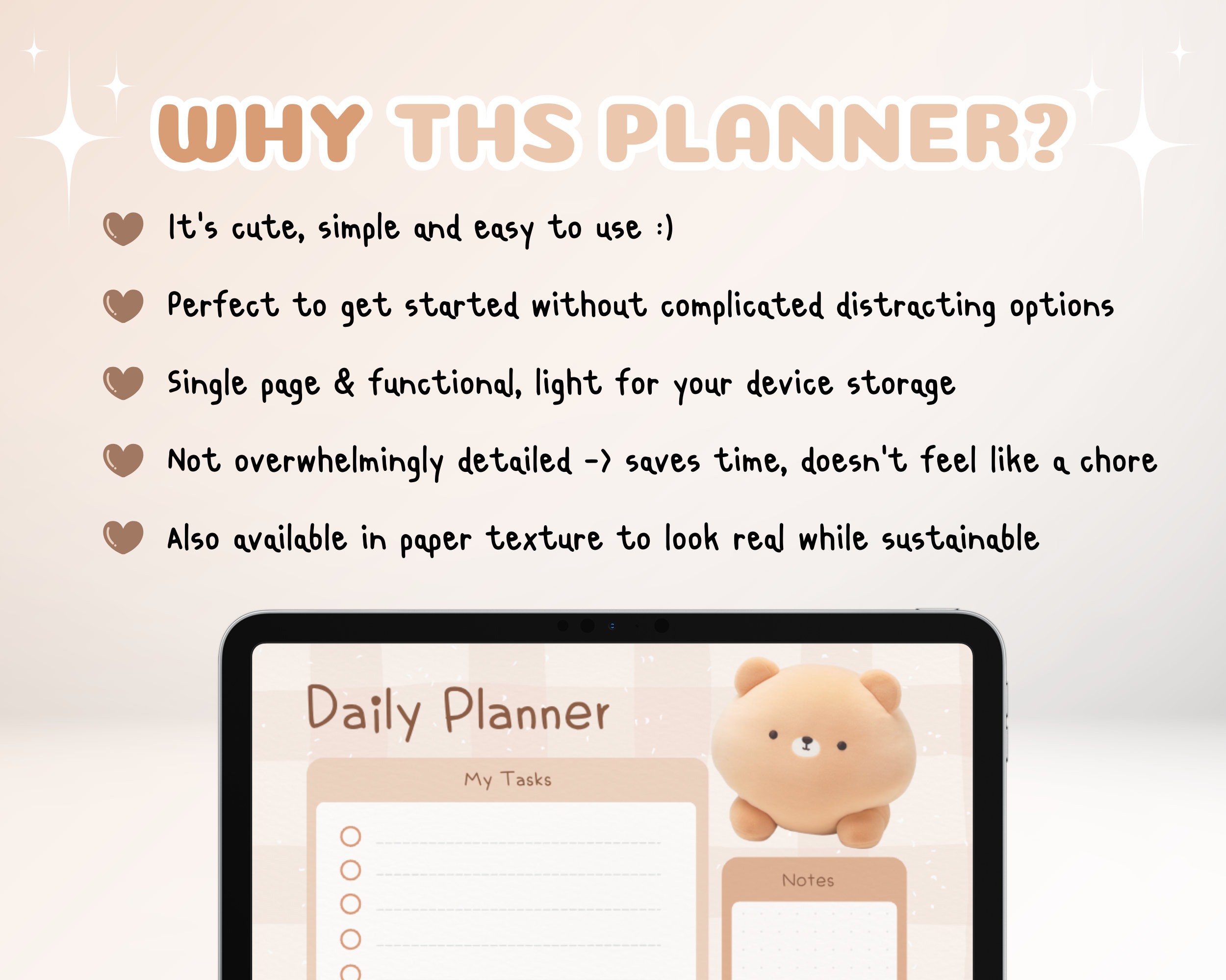 Digital Planner Cute Kawaii Daily & Goodnotes Planner Template Undated ...