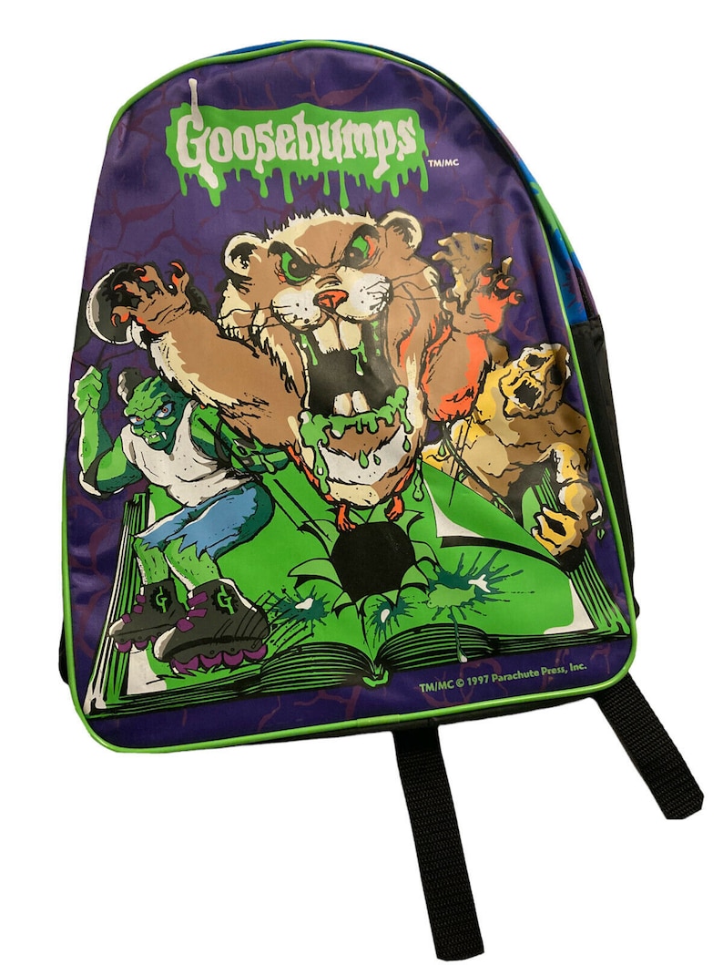 Vintage 1997 Goosebumps Backpack New With Tags - Cuddles Horrorland Mud ...