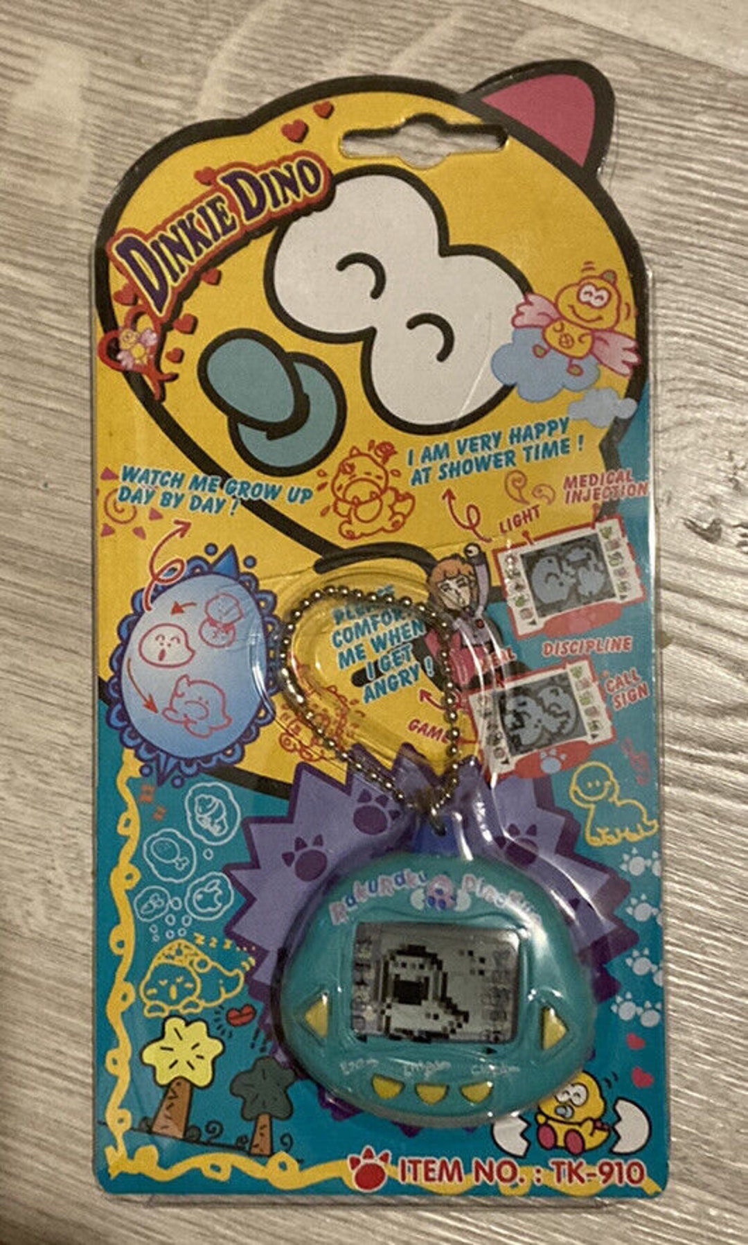 Dinkie Dino Electronic Virtual Pet Rakuraku Dinokun Green English Ver ...