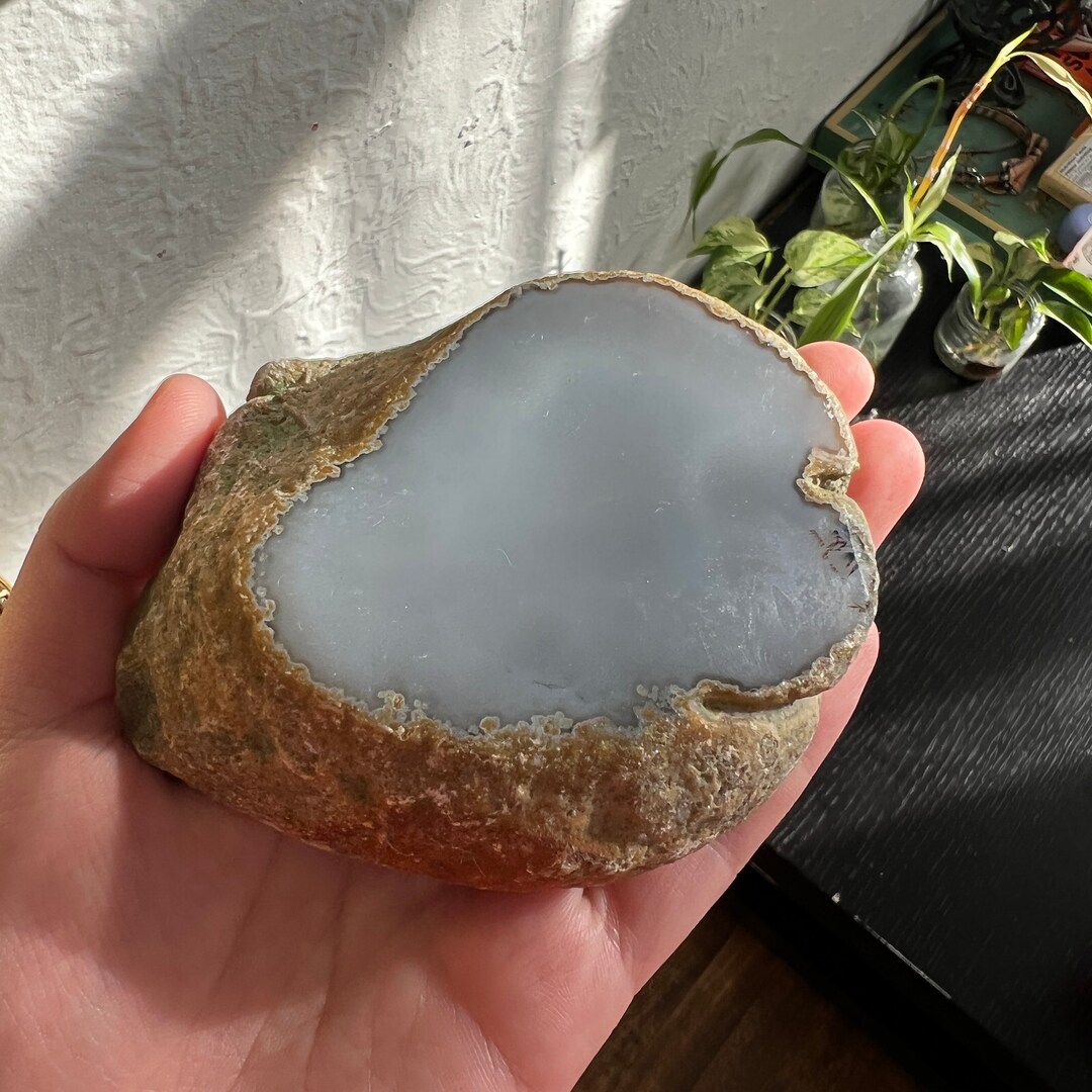 Enhydro Agate New Half Polished Natural Enhydro Agate Million Year ...