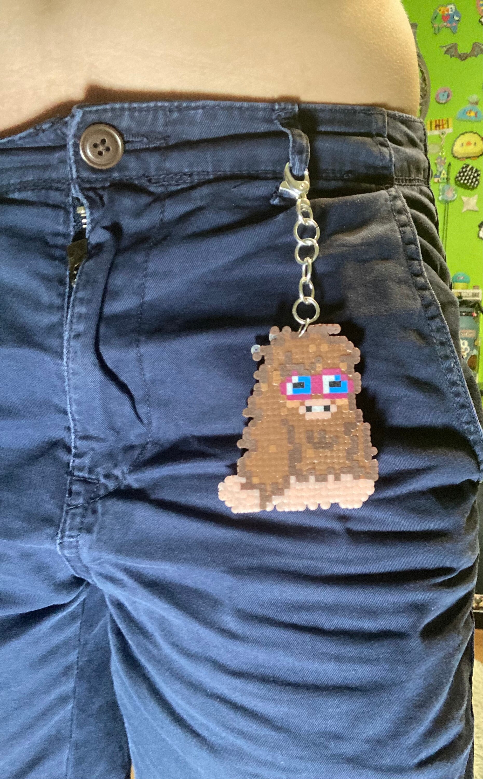 Moshi Monsters & Moshling Perler Keychains: Furi Diavlo and - Etsy