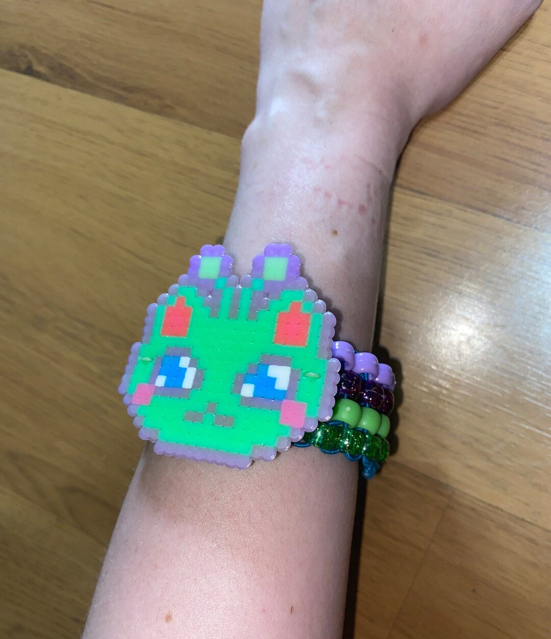 Kawaii Alien Perler Kandi Cuff - Etsy