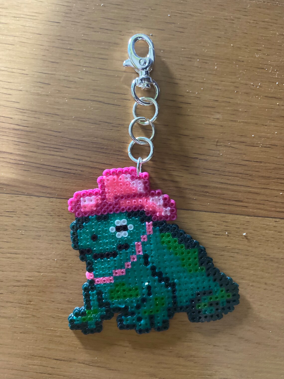Cowboy Hat Frog Perler Keychain - Etsy