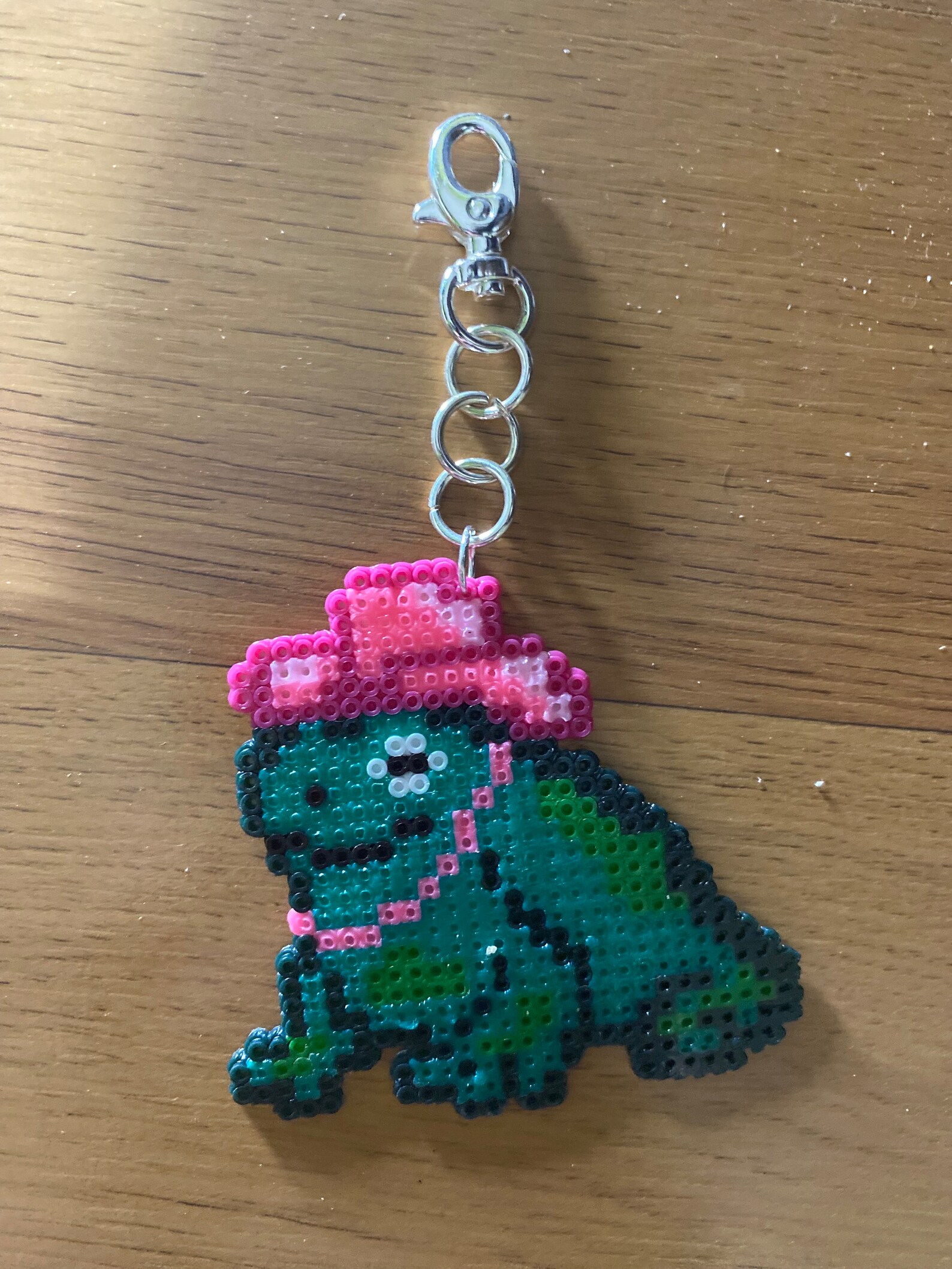 Cowboy Hat Frog Perler Keychain - Etsy