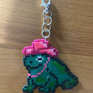 Cowboy Hat Frog Perler Keychain - Etsy
