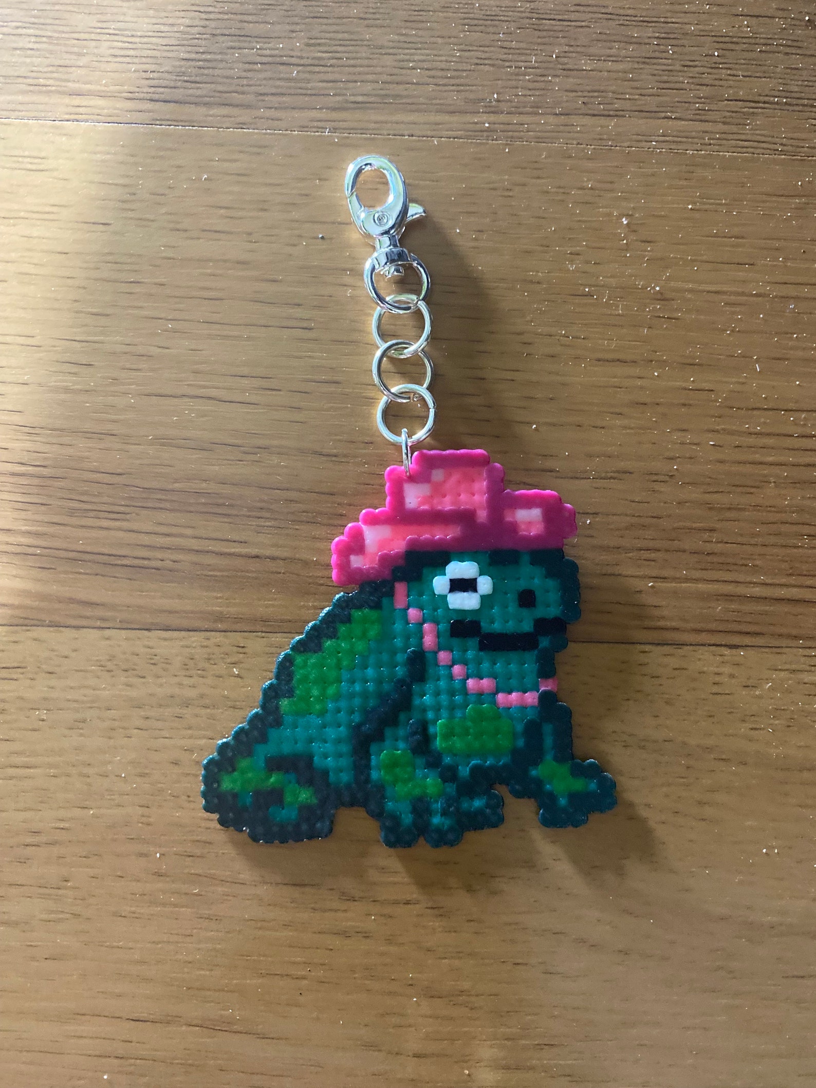 Cowboy Hat Frog Perler Keychain - Etsy