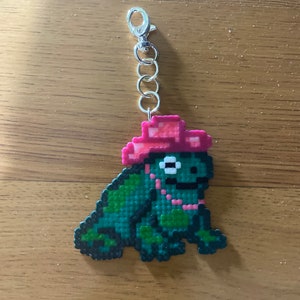 Cowboy Hat Frog Perler Keychain - Etsy