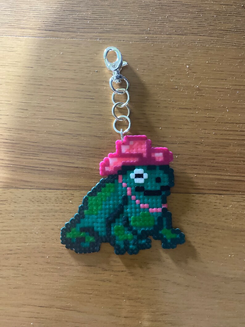 Cowboy Hat Frog Perler Keychain - Etsy