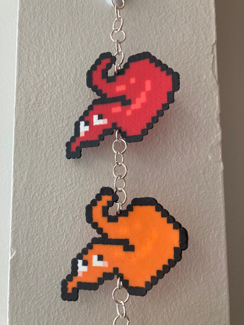 Rainbow Worms on A String Perler Chain - Etsy