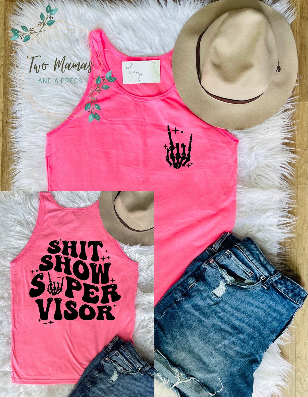 Shit Show Supervisor Tank Top/cute Tanks/ Summer Clothing - Etsy