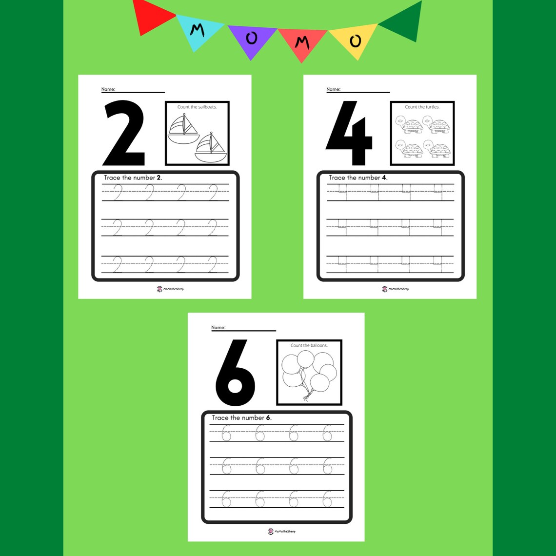 NUMBER Tracing Worksheets | Numbers 1-10 | Learning to Count ...
