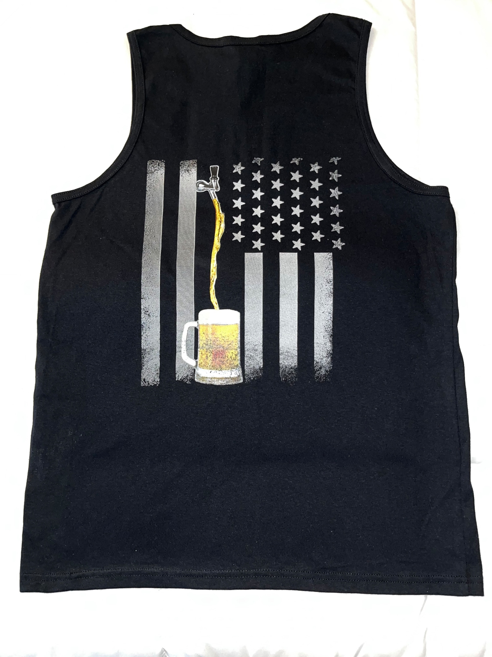 American Flag & Beer Mens Tank Top - Etsy
