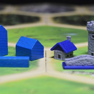Custom 3d Printed Settlers of Catan Pieces unofficial - Etsy