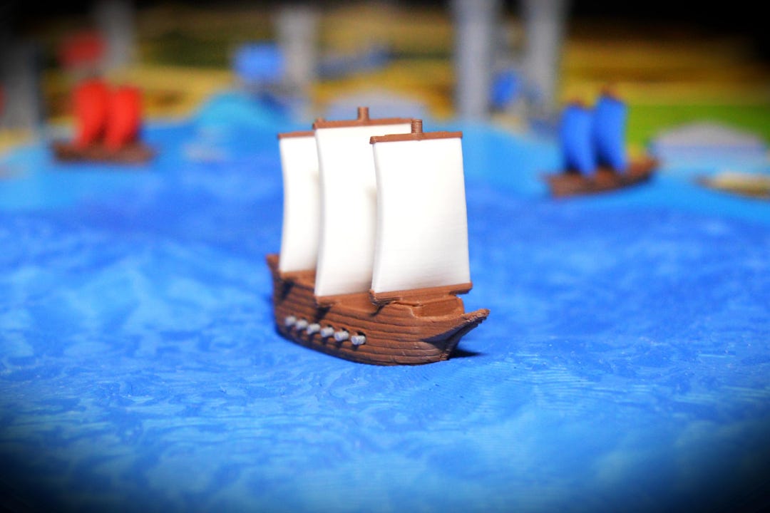 Custom 3d Printed Catan Seafarers Ships. High Detail Replacement Ships ...