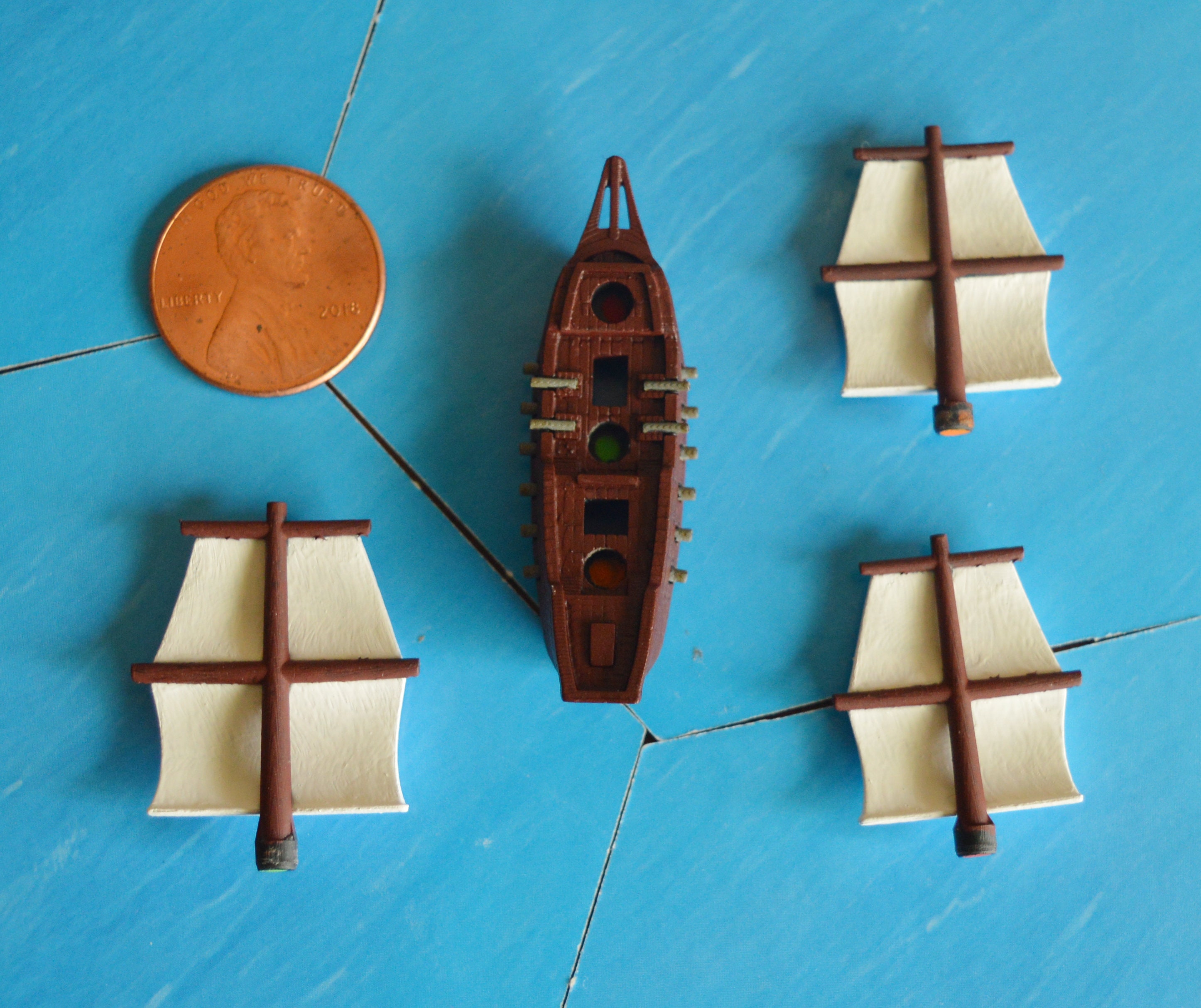 Catan Seafarers Pirate Ship Custom Game Piece unofficial - Etsy