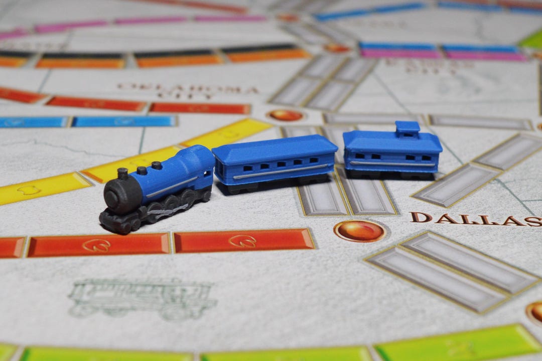 Custom 3d Printed Ticket to Ride Pieces (unofficial) - Etsy