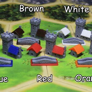 Custom 3d Printed Settlers of Catan Pieces unofficial - Etsy