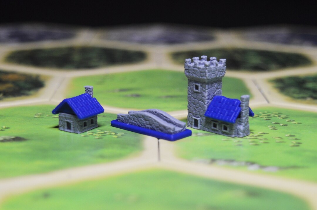 Custom 3d Printed Settlers of Catan Pieces unofficial - Etsy