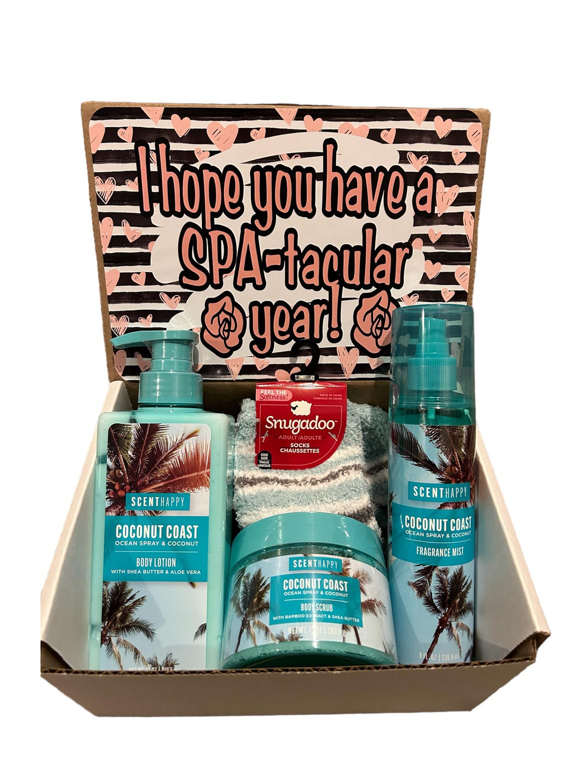 Spa, Relaxing, Box Gift Set -I You Have a Spa-tacular Year College Care ...