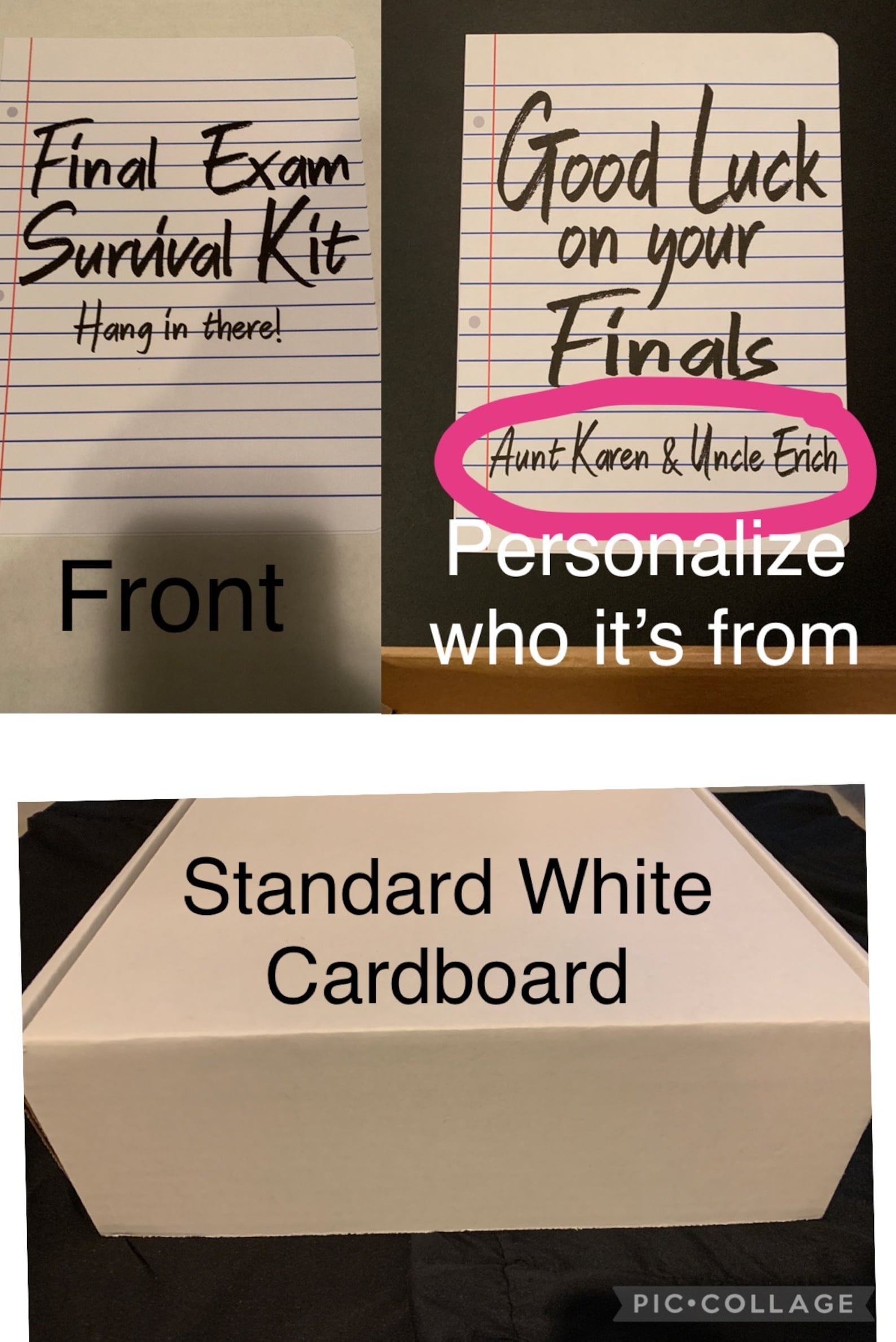 Final Exam Survival Kit College Care Package - Build Your Own: Snacks ...